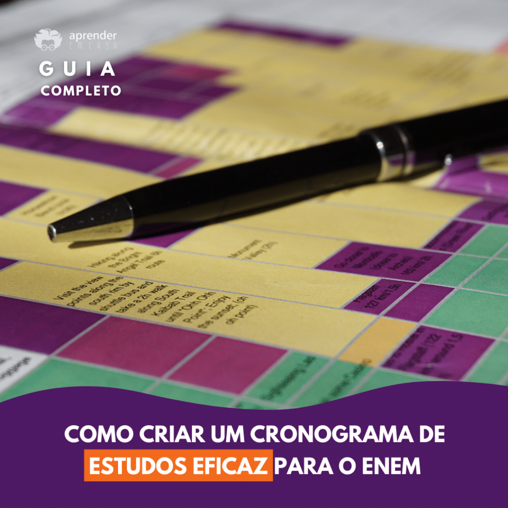 Guia definitivo para criar um cronograma de estudos eficaz para o ENEM » Aprender em Casa - Aula ...